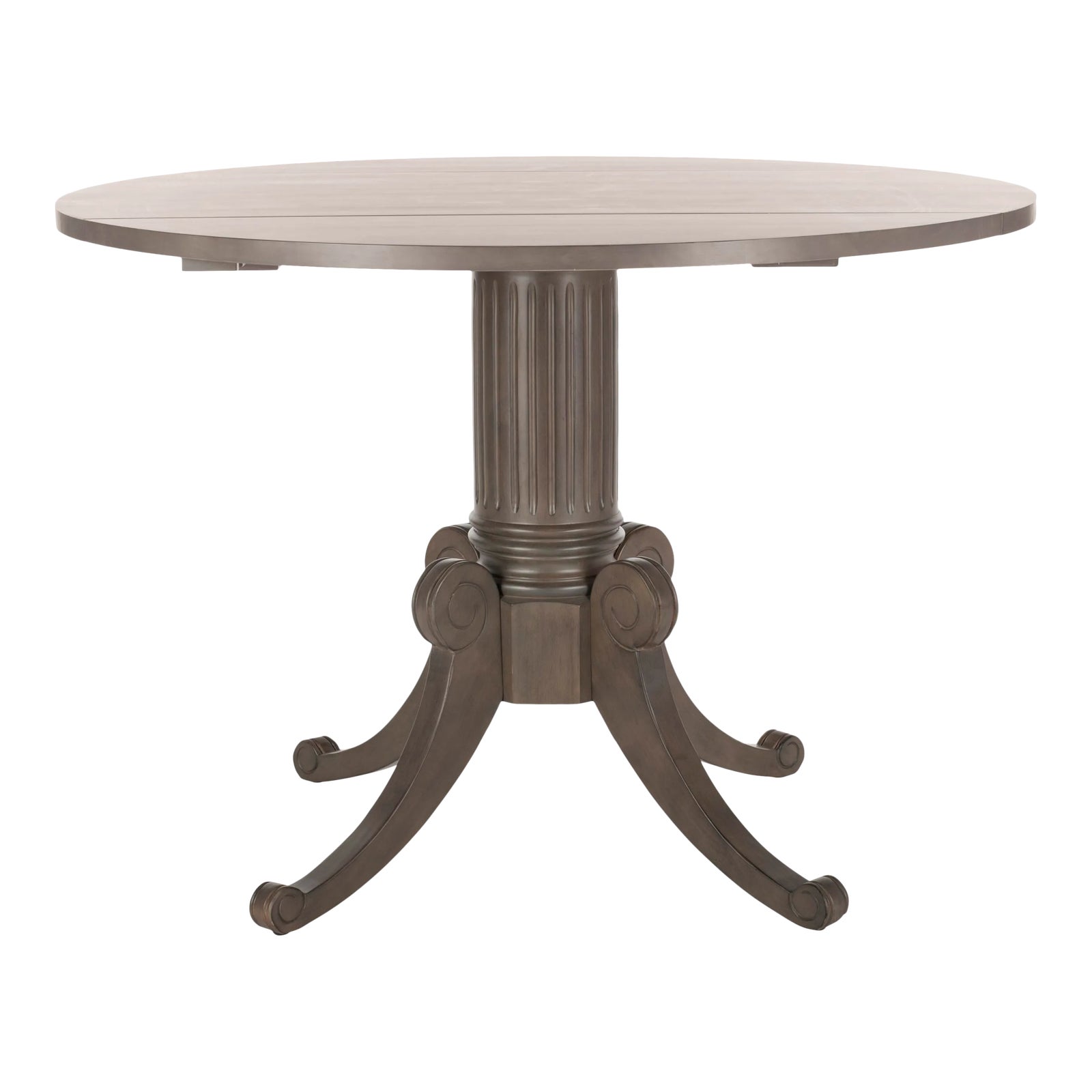 Drop Leaf Dining Table in Grey Wash | Chairish