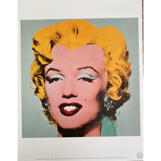 1989 Andy Warhol Foundation "Marilyn - 1964" Pop Art Offset Lithograph ...