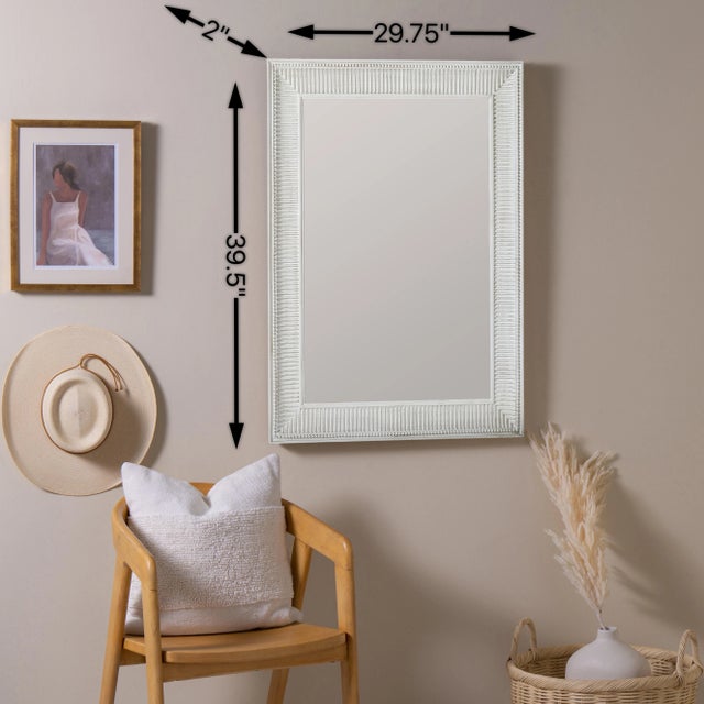 Caitlin Wilson Fluted Wall Mirror | Chairish