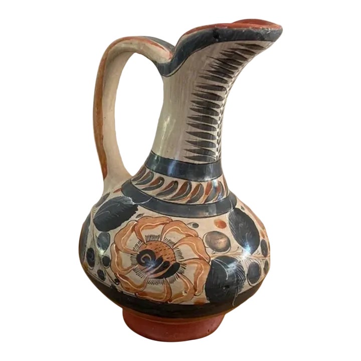 1980s Vintage Tonala Pottery Jug | Chairish
