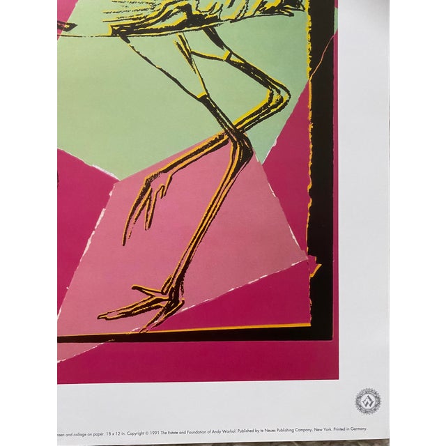 1990s Andy Warhol Estate " Whooping Crane - 1986" Vanishing Animals ...