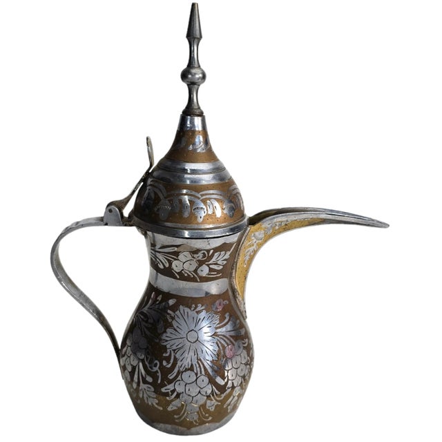 Dallah Coffee Pot With Crossed Swords Mark No. 143237 | Chairish