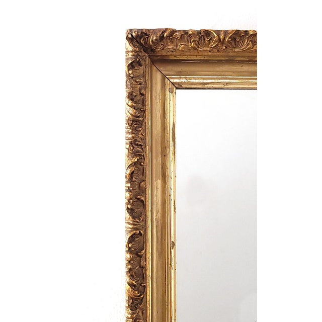 Victorian Wood and Molded Plaster Silver Gilt Frame Mirror, France ...