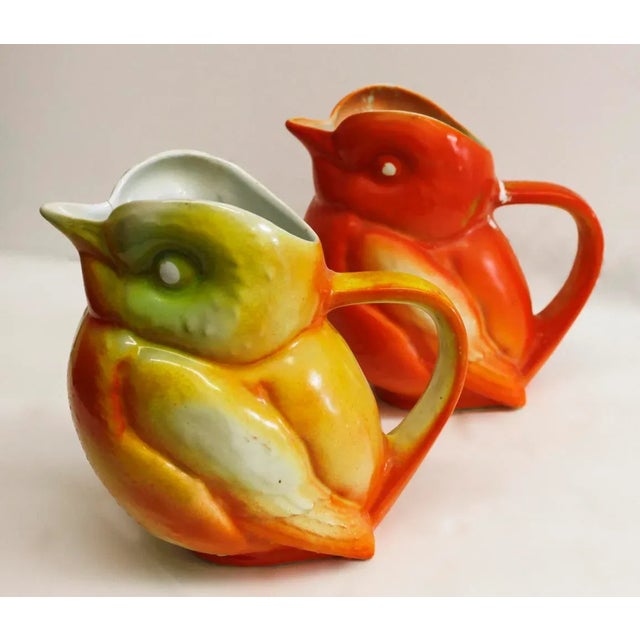 Large Vintage French Bird Pitchers - a Pair | Chairish