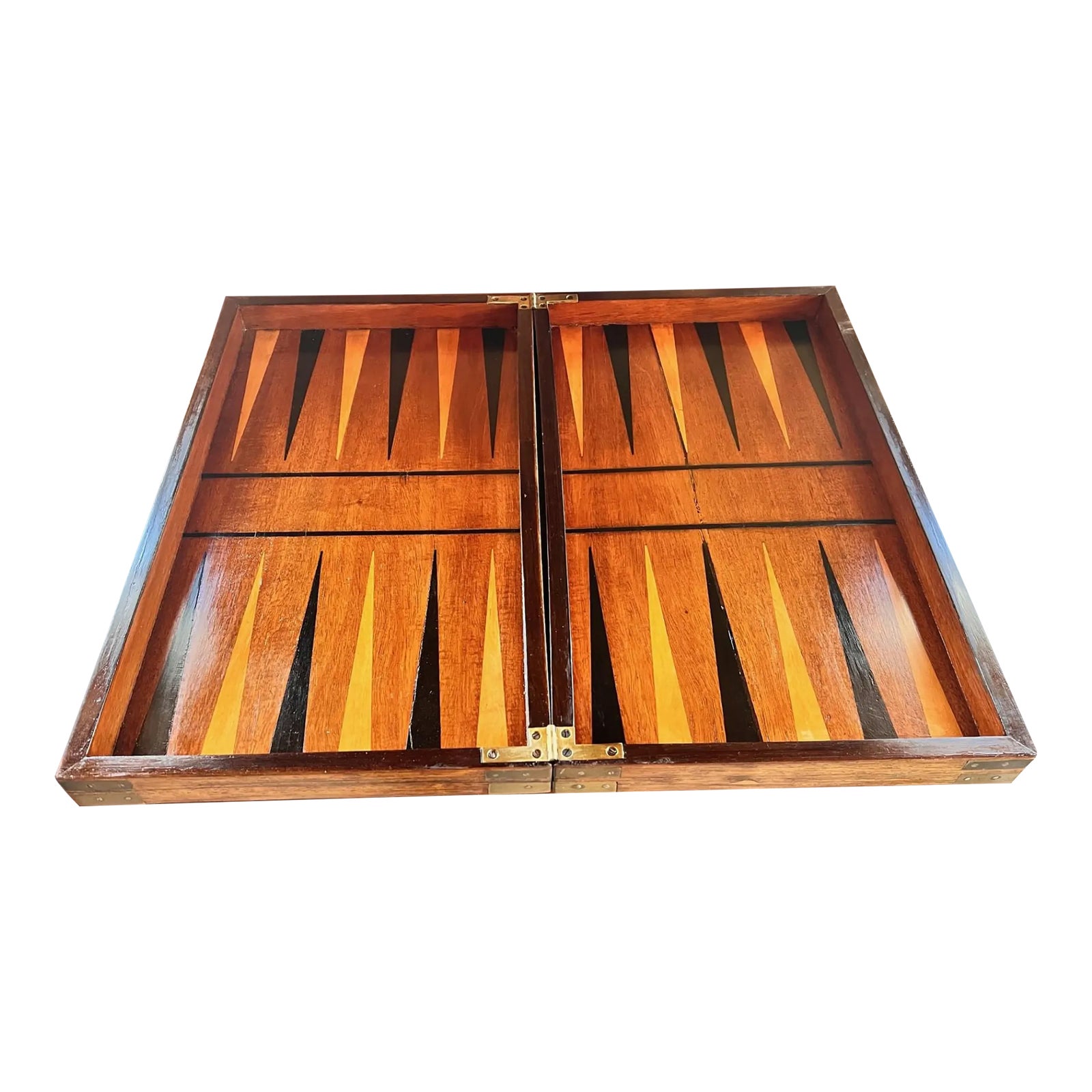 Restored Antique Rosewood Backgammon Box Circa 1900 | Chairish