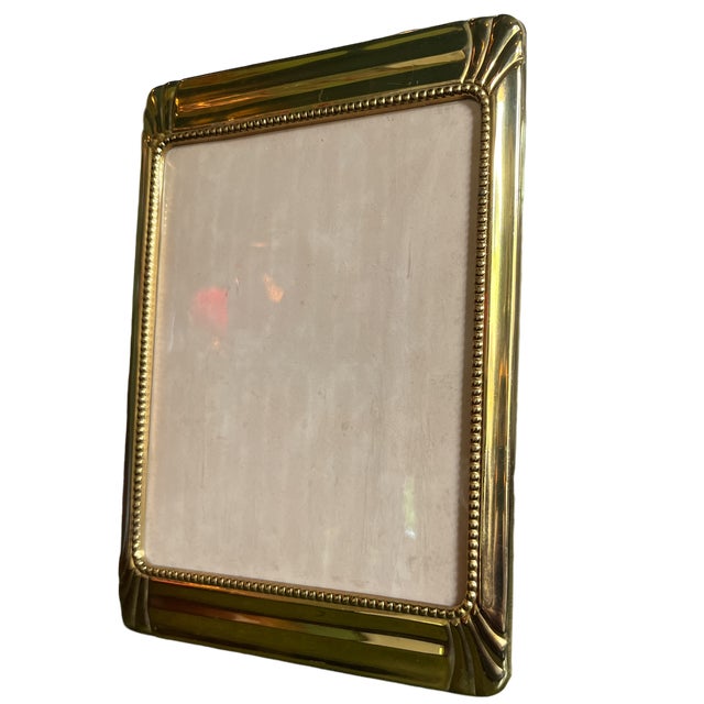 1940s Brass Classic Traditional Fluted With Beaded Boarder Detail ...