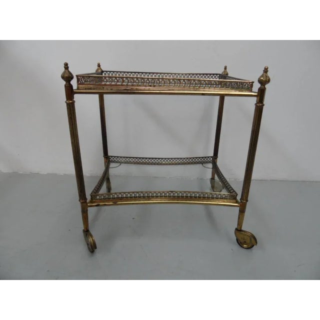 Vintage Brass Trolley, 1960s | Chairish