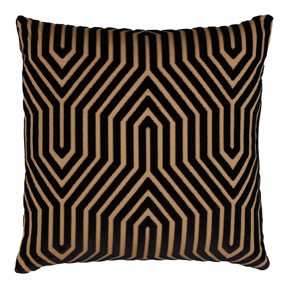 Schumacher x Mary McDonald Vanderbilt Velvet 20" Pillow in Tortoise ...