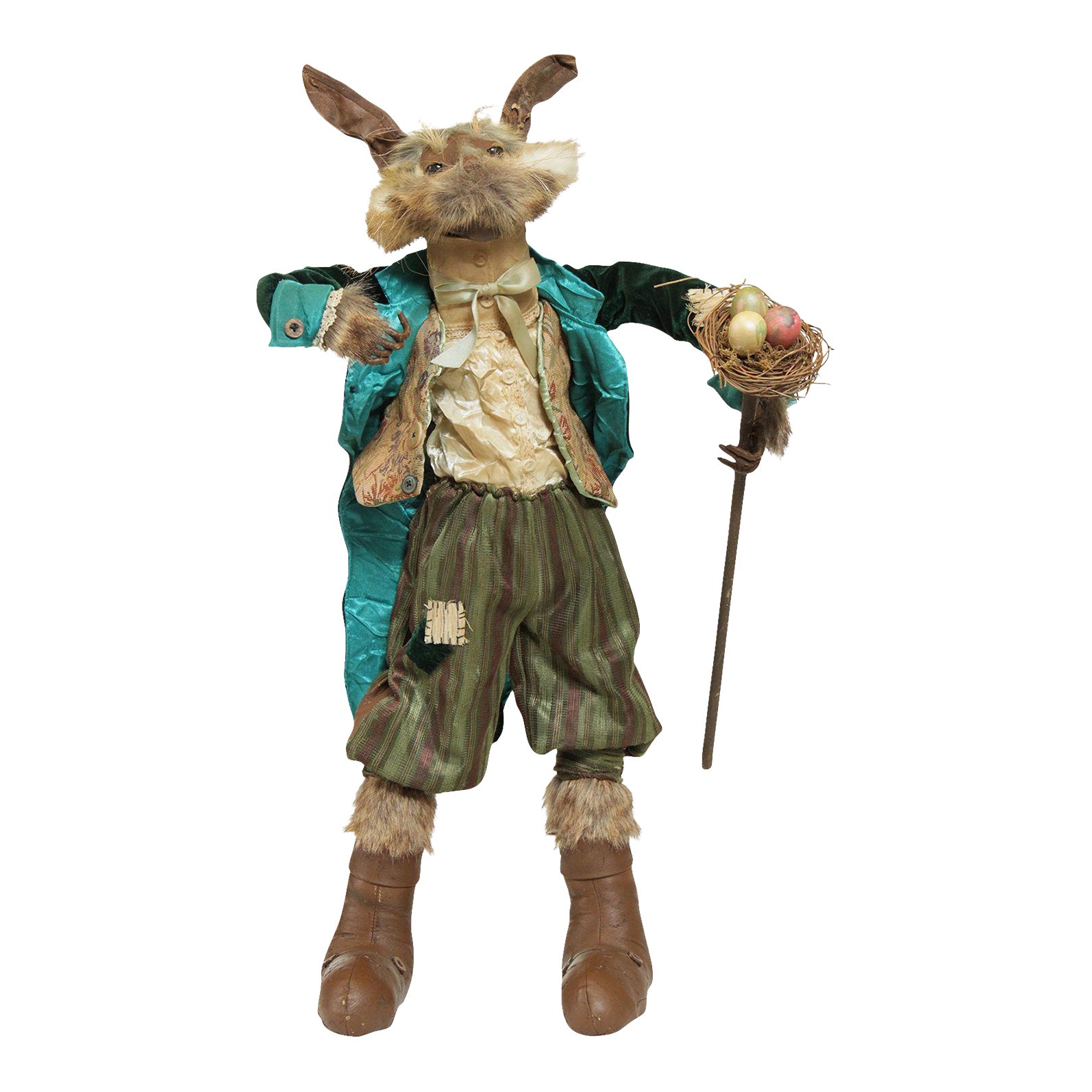 Vintage Primitive Country Easter Rabbit Doll | Chairish