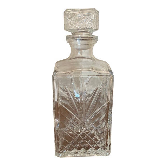 Vintage Italian Lead Crystal Decanter | Chairish