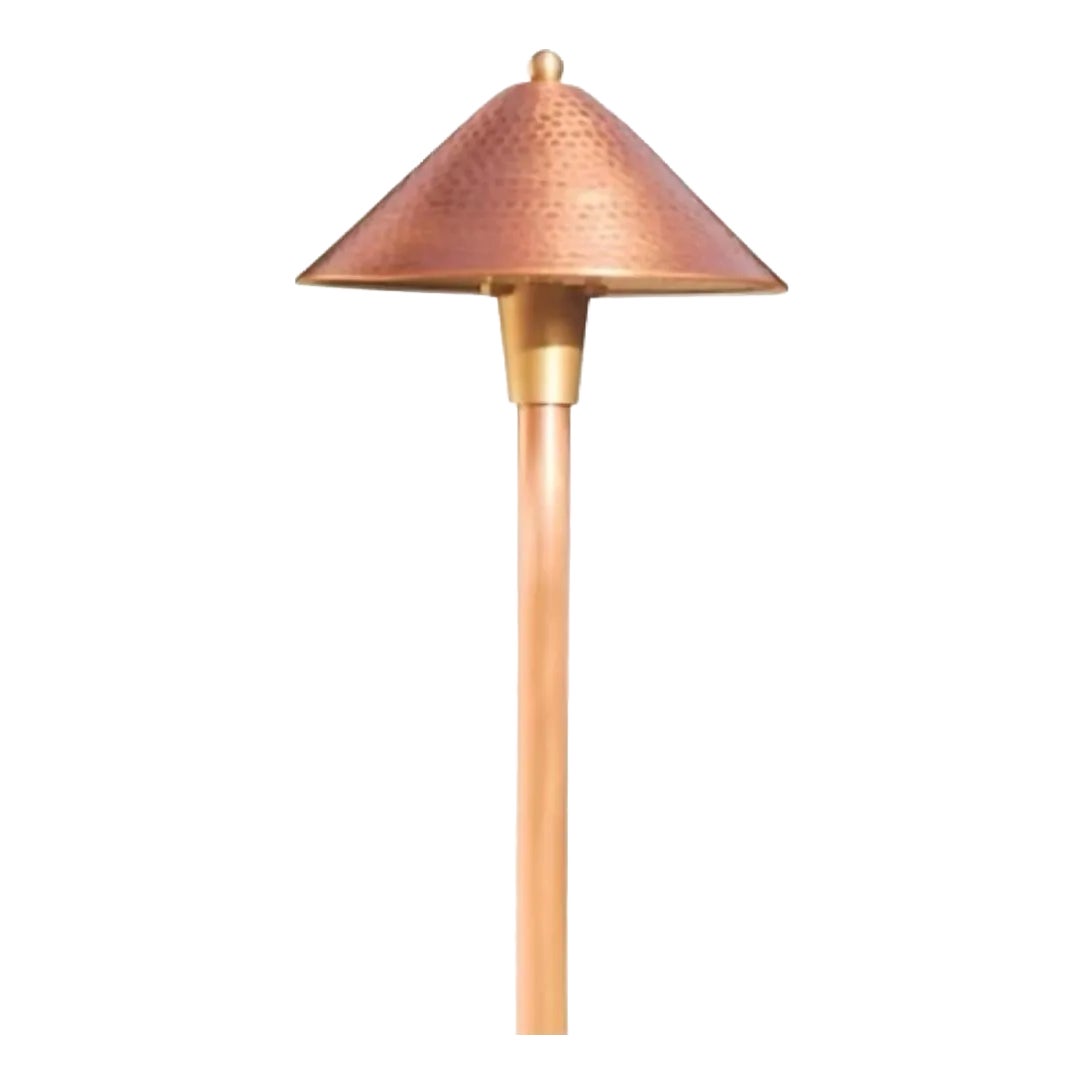 Grand Mirage Hand Hammered Copper Path Light | Chairish