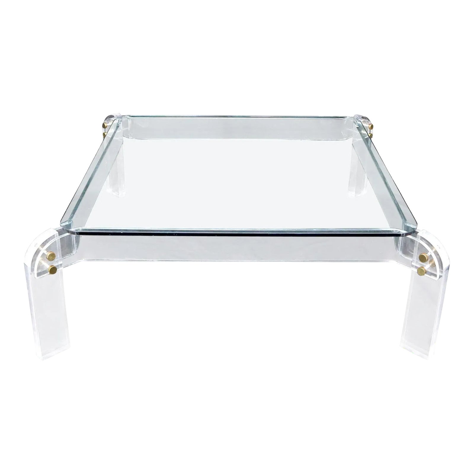 clear coffee table square