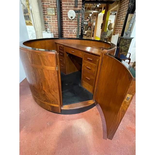 Early 20th Century Rockefeller Center* Circular Reception Desk / Bar ...