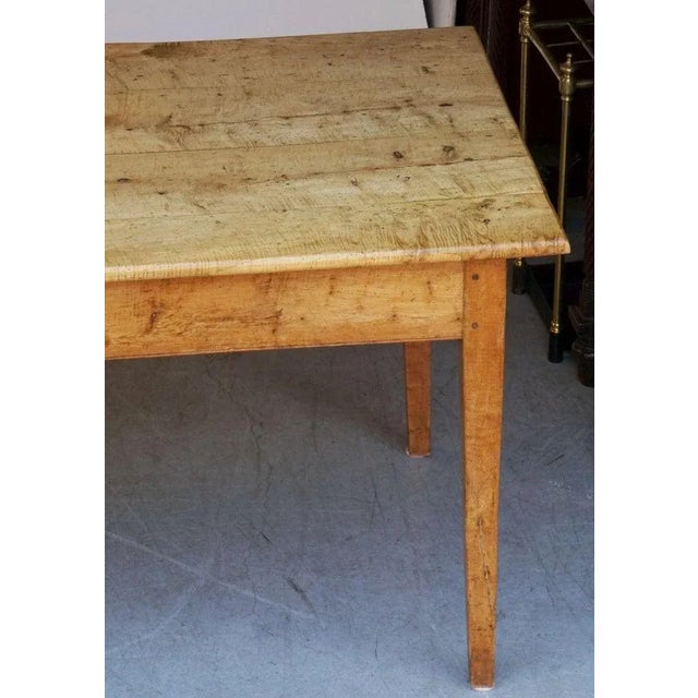 French Rectangular Farm Table of Sycamore | Chairish