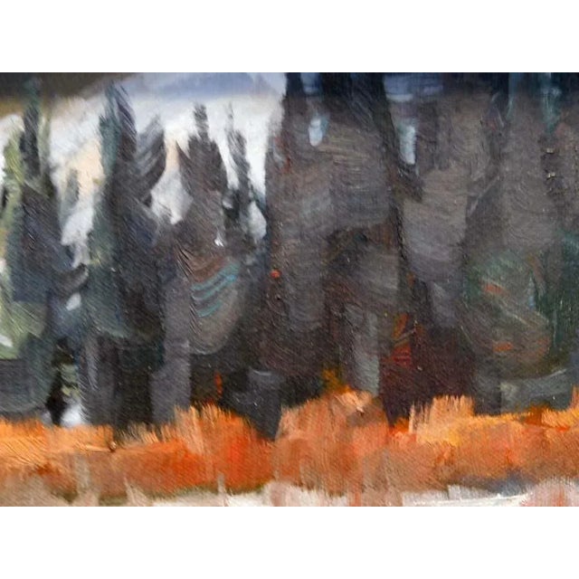 Robert Bob Rohm "Winter Reflections" Original Oil on Board Landscape ...