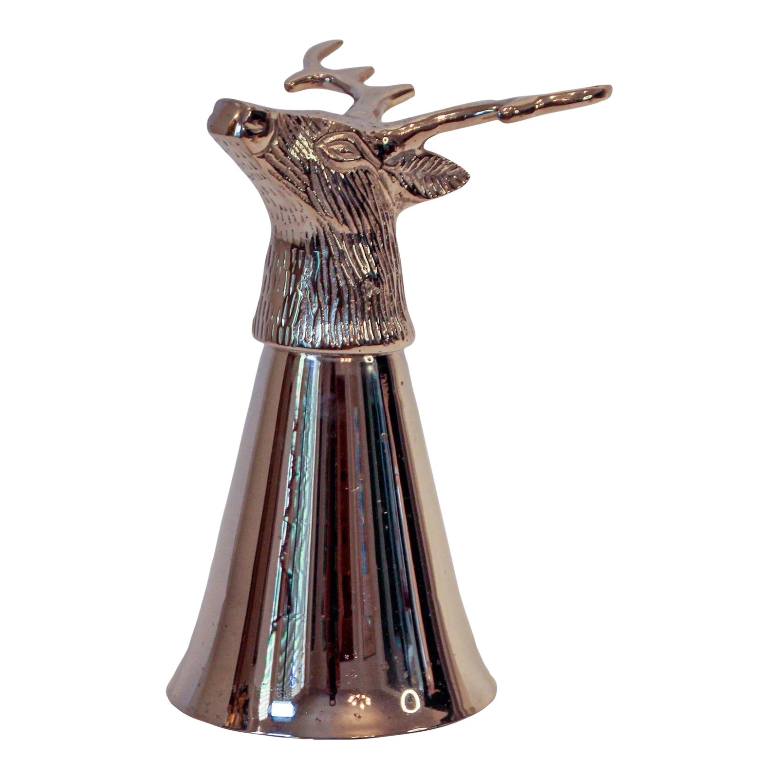 Stag Elk Silver Stirrup Cup Goblet Hunting Equestrian Barware Decor ...