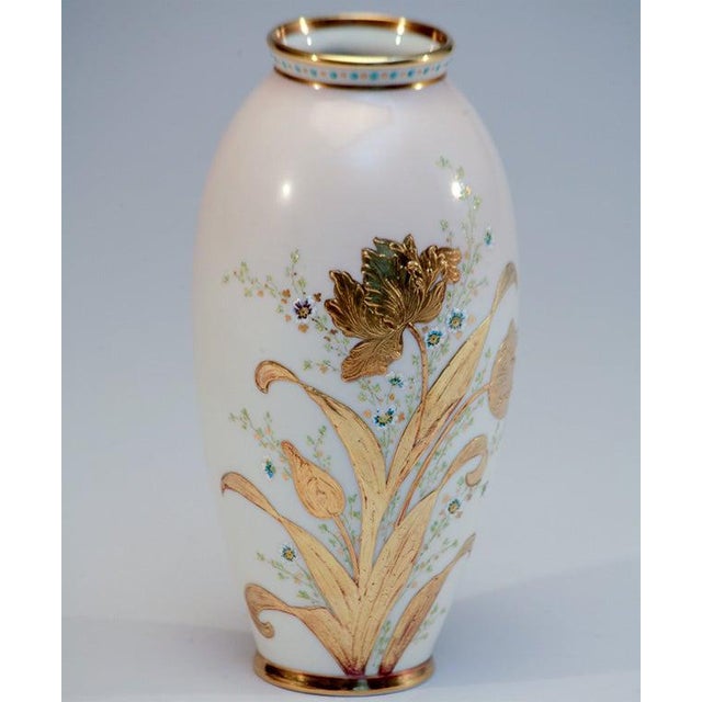 CAC/ Ceramic Art Company Lenox Hand-Painted Vase with Raised Paste Gold ...