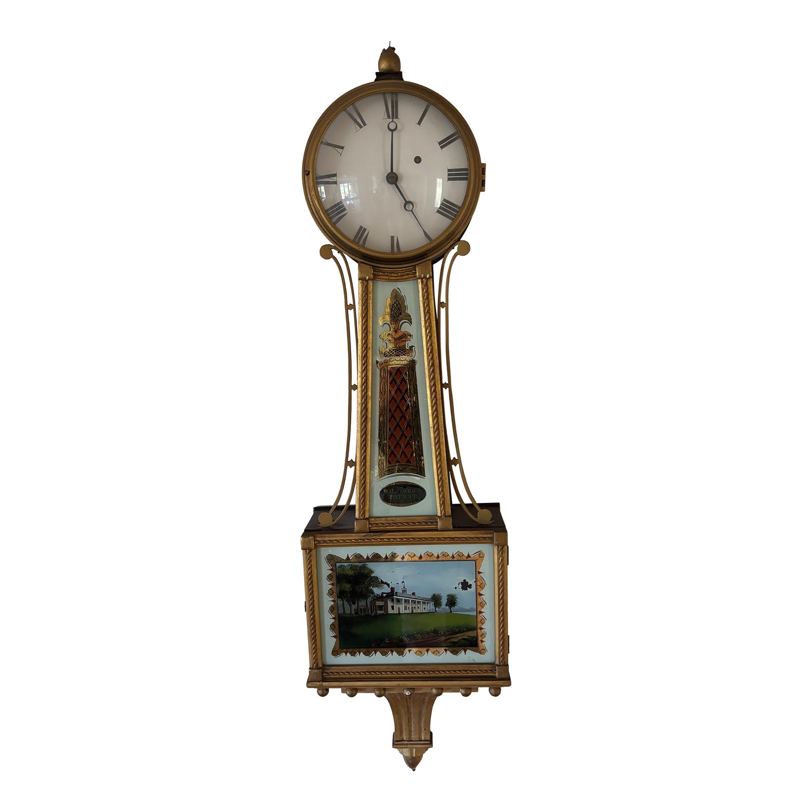 Antique Willard-Style Banjo Wall Clock | Chairish