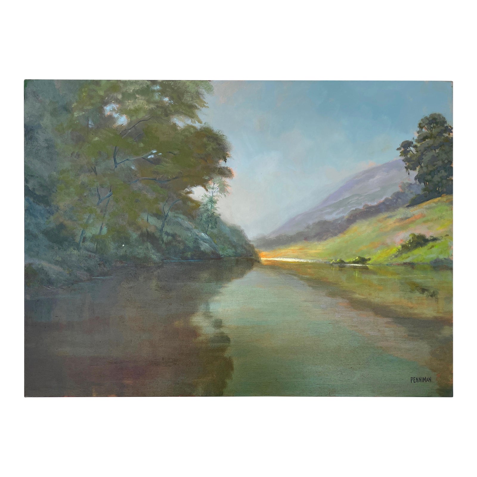 2021 “Underwater Bridge” Large Oil on Canvas Painting by Ed Penniman ...