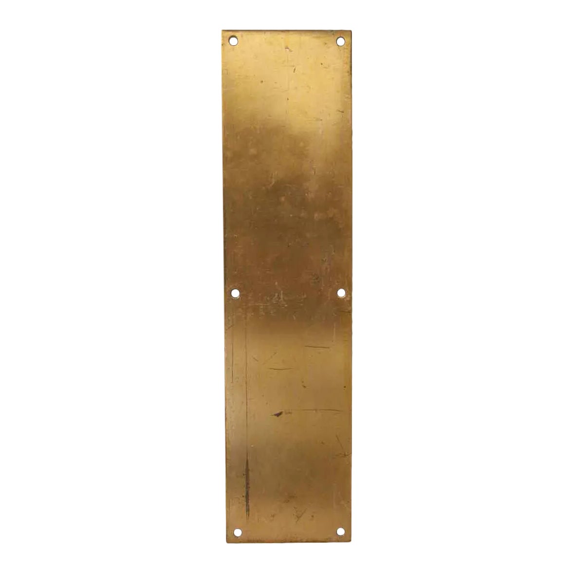 Vintage Commercial 16 In. Brass Door Push Plate | Chairish