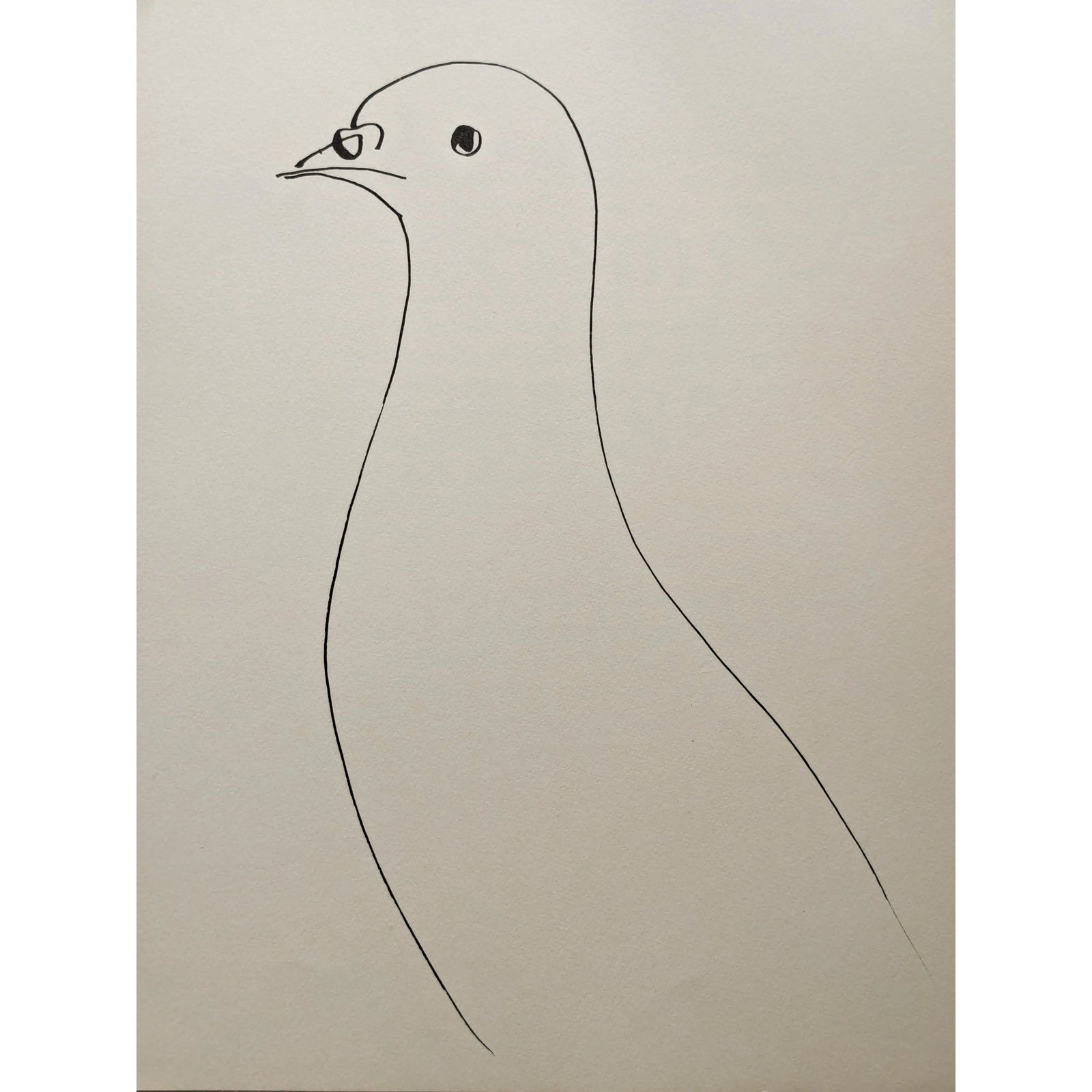 Pablo Picasso, Bird, Original Lithograph, 1957 | Chairish