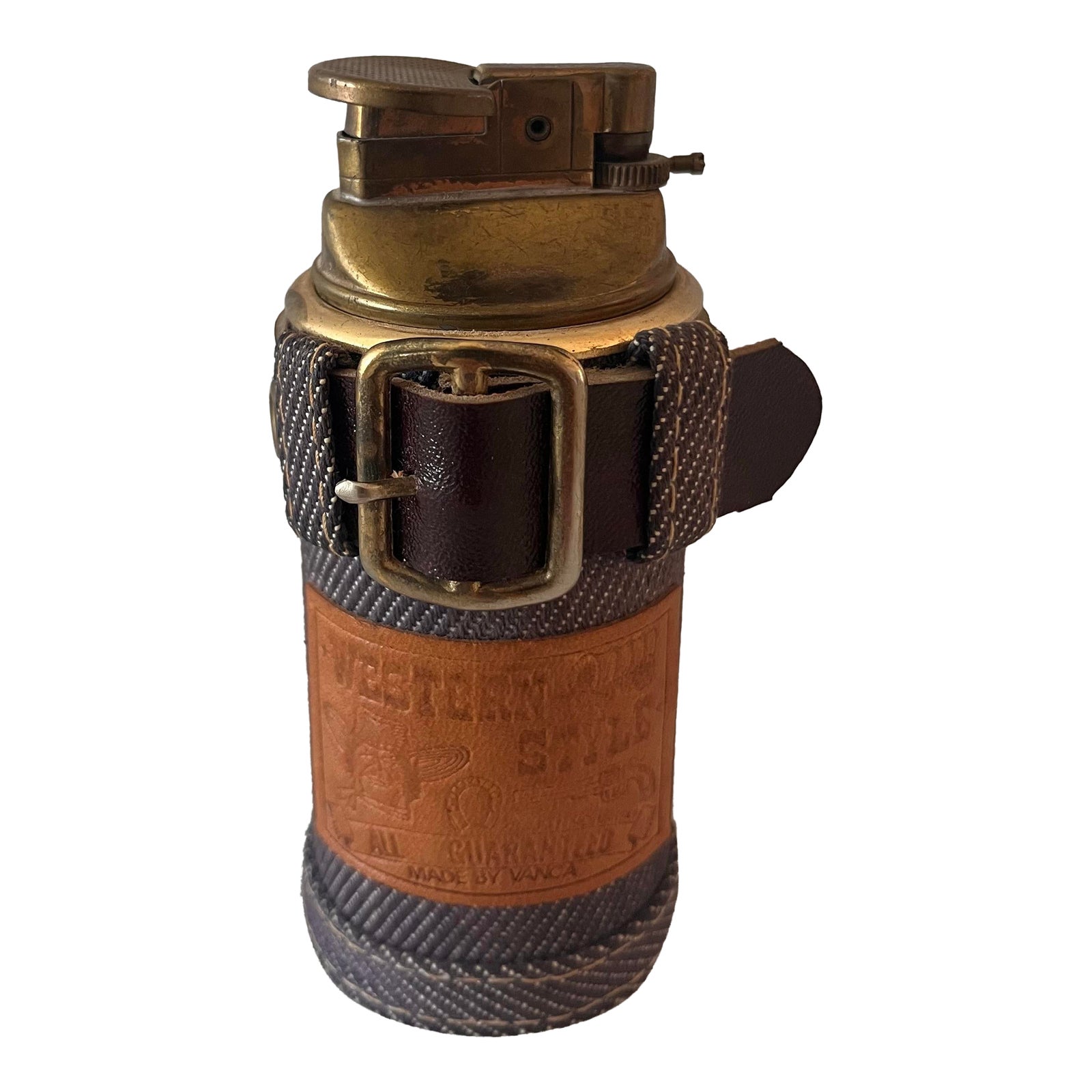 Vintage Western Table Lighter | Chairish