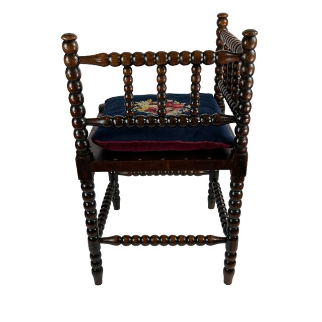 Antique Dutch Corner Bobbin Knitting Phone Chair Chairish