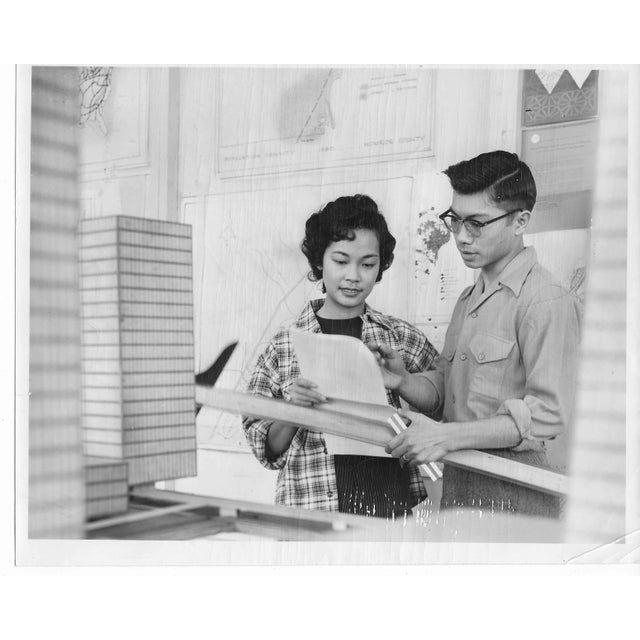 1957 Kellogg and Nancy Wong Architects Black and White Photograph ...