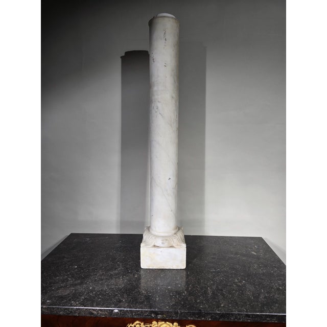 Antique Marble Column, 1860 | Chairish