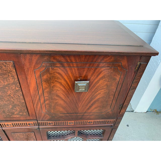 1950s Mid-Century Modern Mahogany Veneer Server | Chairish