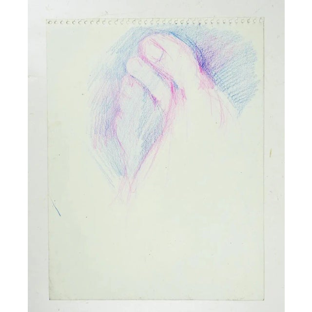 Late 20th Century Falling Figure Abstract Drawing | Chairish