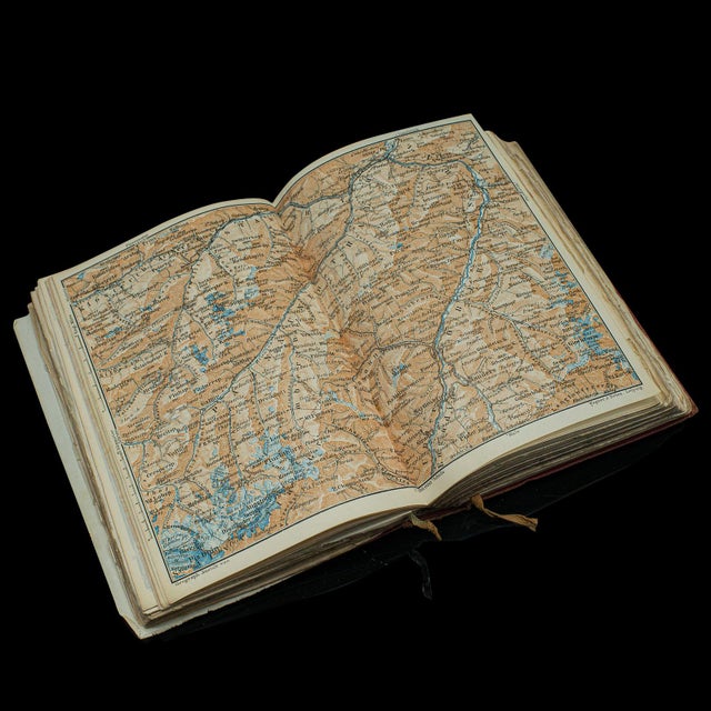 1920s Vintage Baedeker's Guide, Tyrol & Dolomites, English Language ...