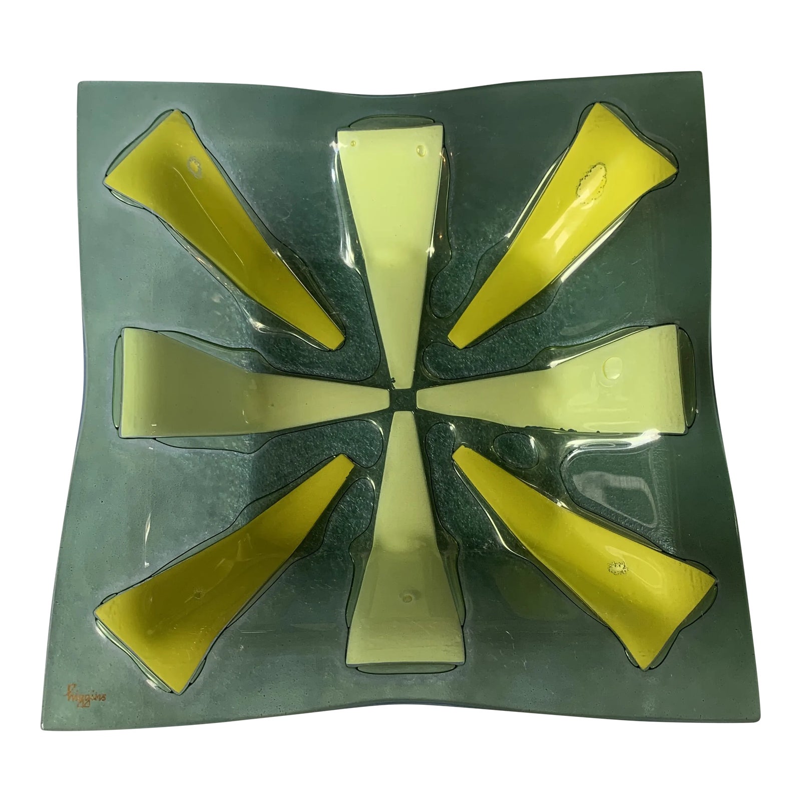 Vintage Higgins Art Glass Bowl | Chairish