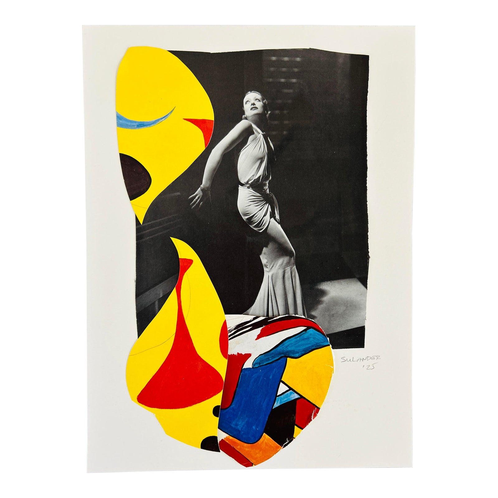 “Joan Crawford Meets Calder” Collage by Erik Sulander, Signed. | Chairish