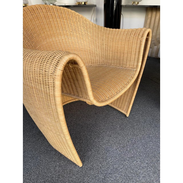 Pair of King Tubby Rattan Armchairs by Platt & Young for Driade, Italy ...