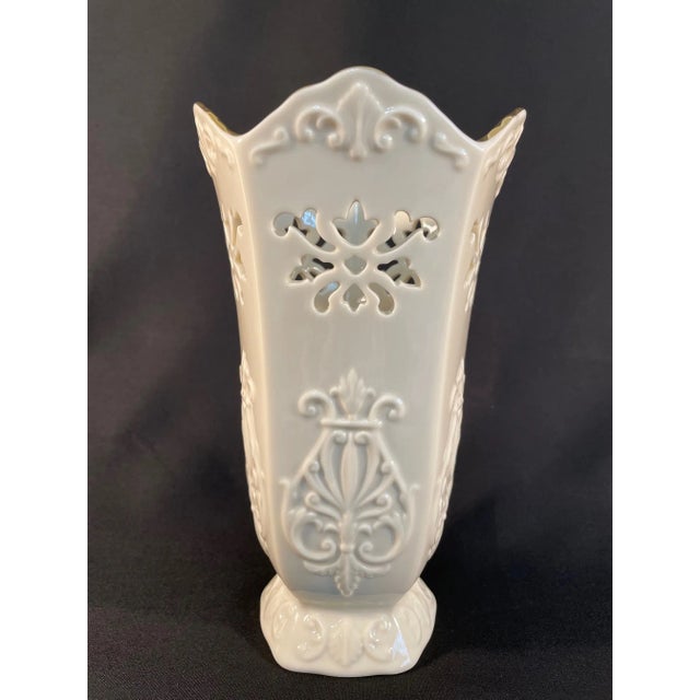 Vintage 1970s Lenox Langtry Fine China Ivory Vase | Chairish