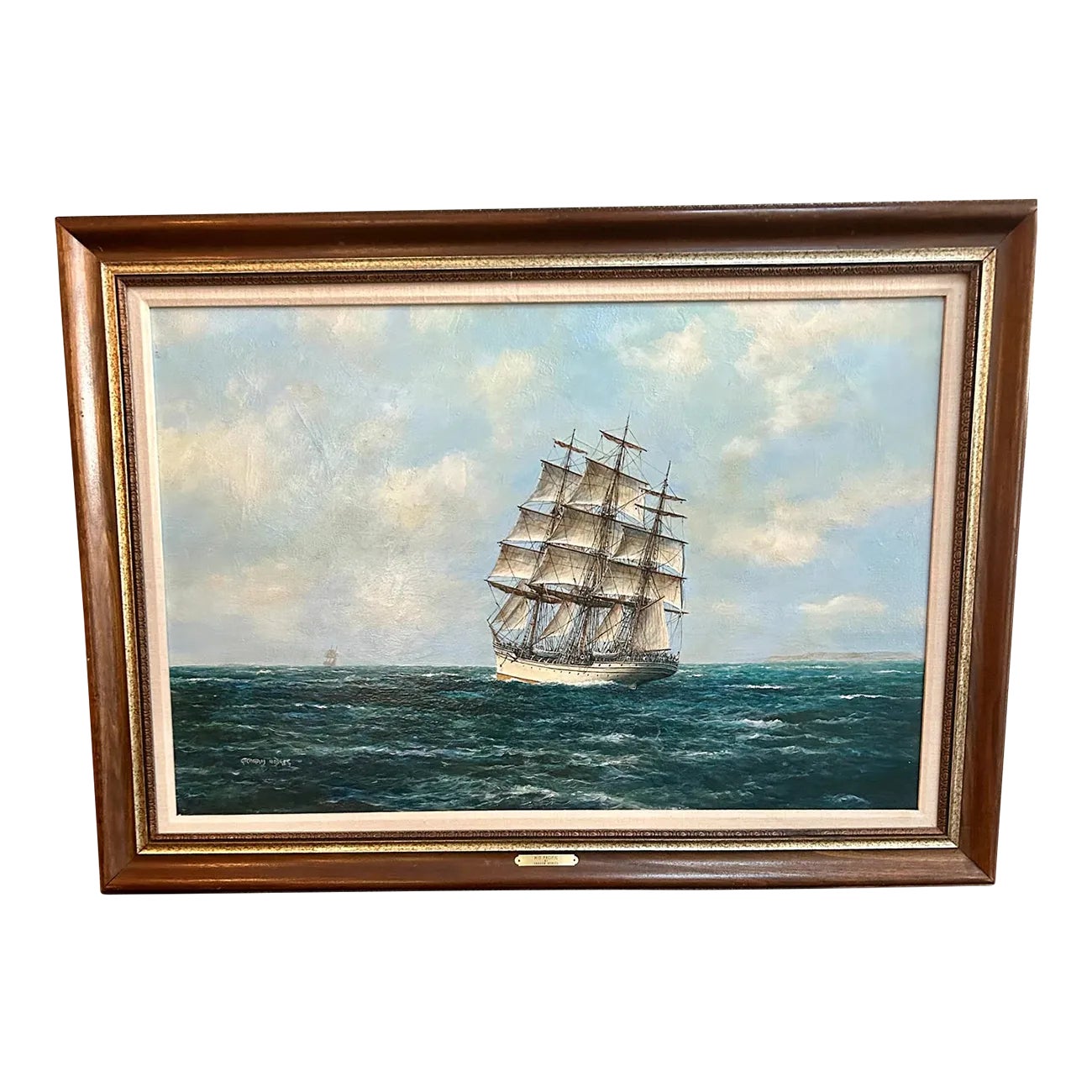 1981 Seascape Oil Painting on Canvas - British Artist - Graham Hedges ...