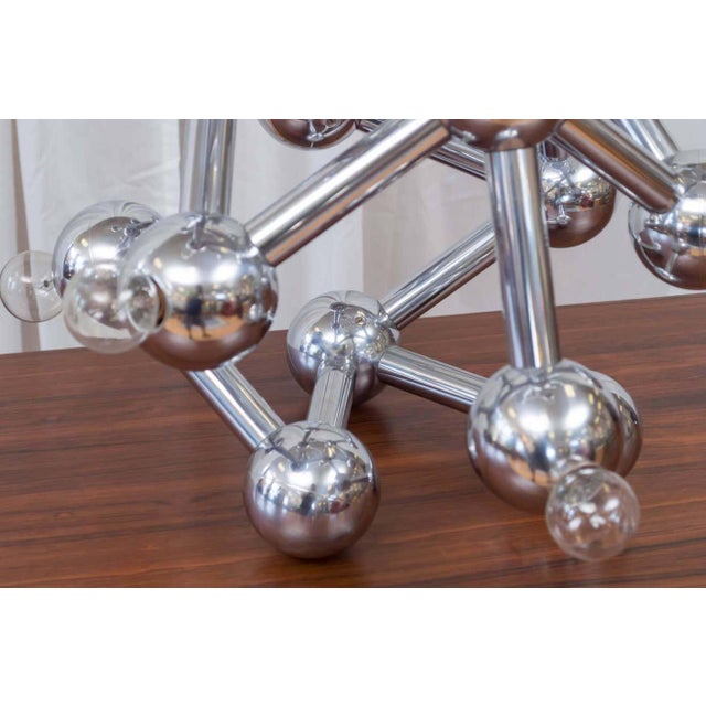 Chrome Eighteen-Light Molecule Lamp by Torino | Chairish