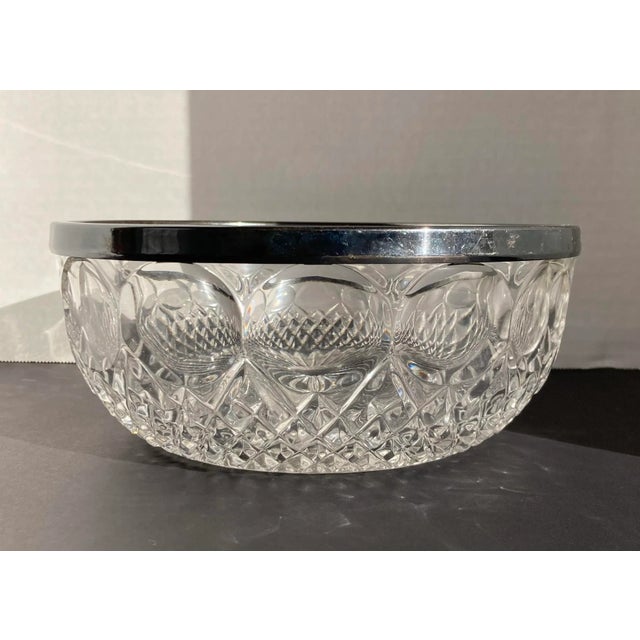 1940s Dreka Hand Cut Italian Lead Crystal Bowl | Chairish