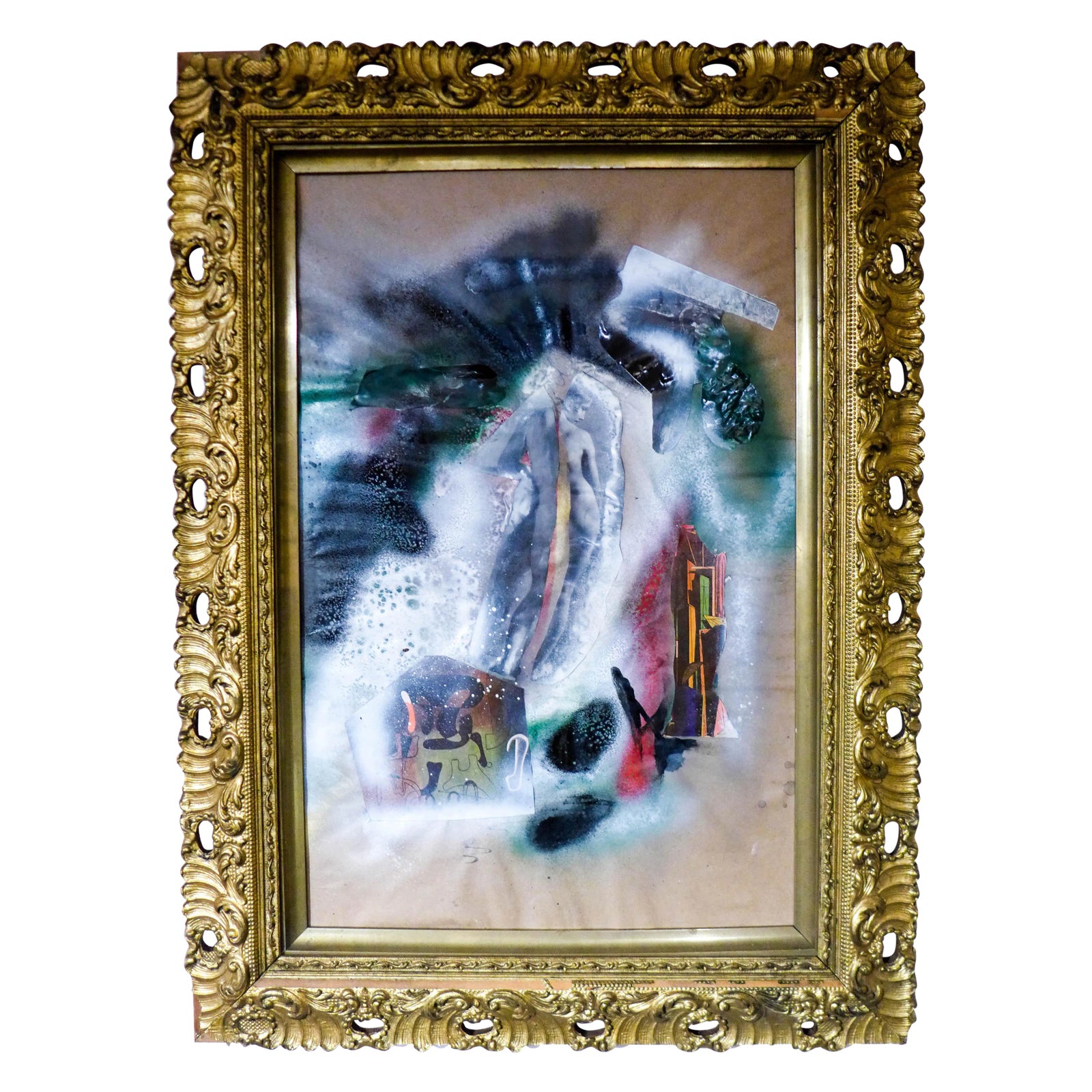 "Venus" Abstract Mixed-Media Collage | Chairish