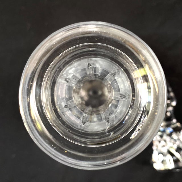1990s Atlantis Full Lead Crystal Decanter Hand Blown and Cut Diamond ...