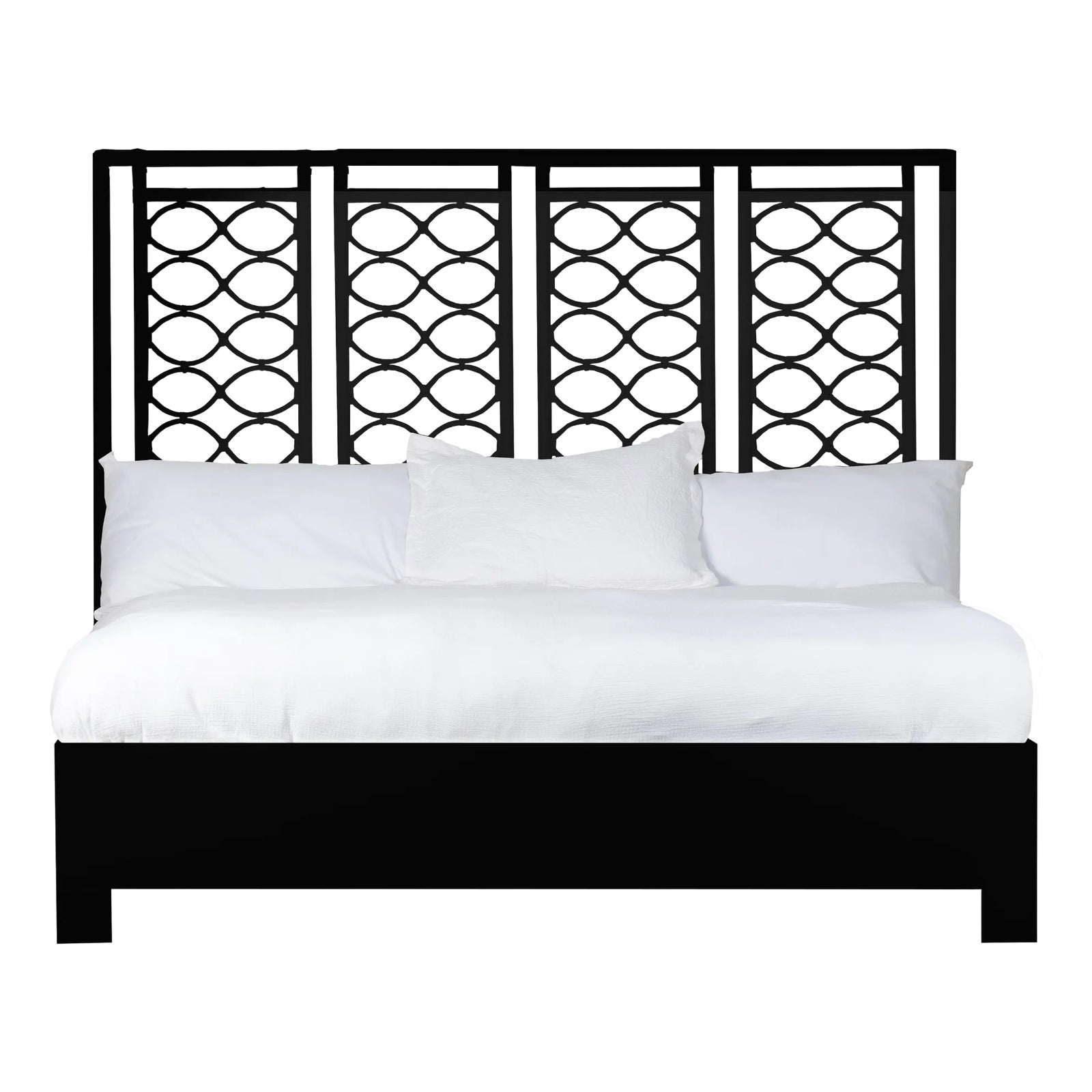 Infinity Platform Bed King, Black | Chairish