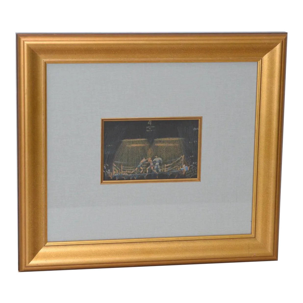 Mahlon Blaine (California, 1894-1969) "Saludo" Boxing Match Original ...