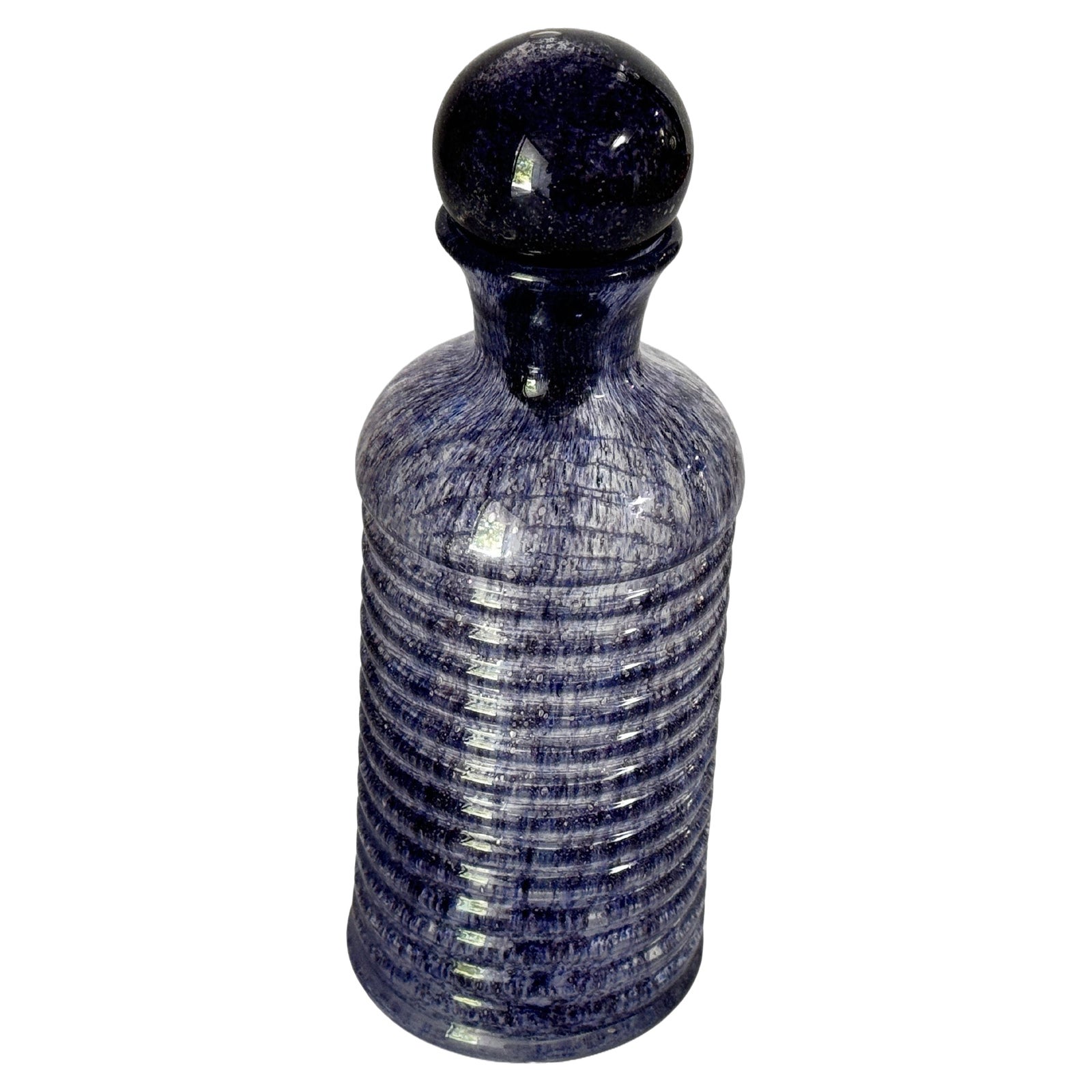 Art Glass Boot Vase in Purple from Biot, France, 1960 | Chairish