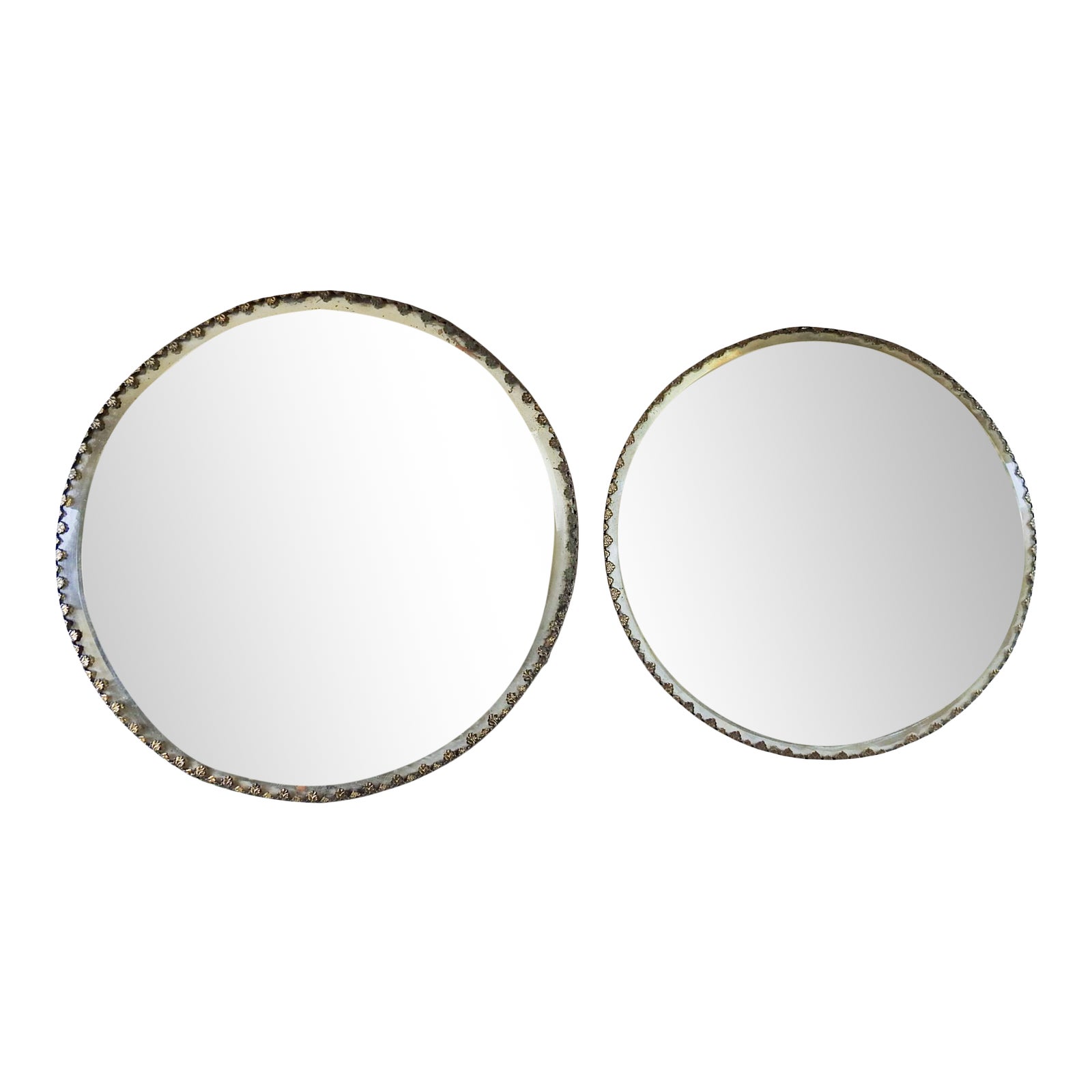 Early 20th Century Vintage Plateau Mirrors - a Pair | Chairish