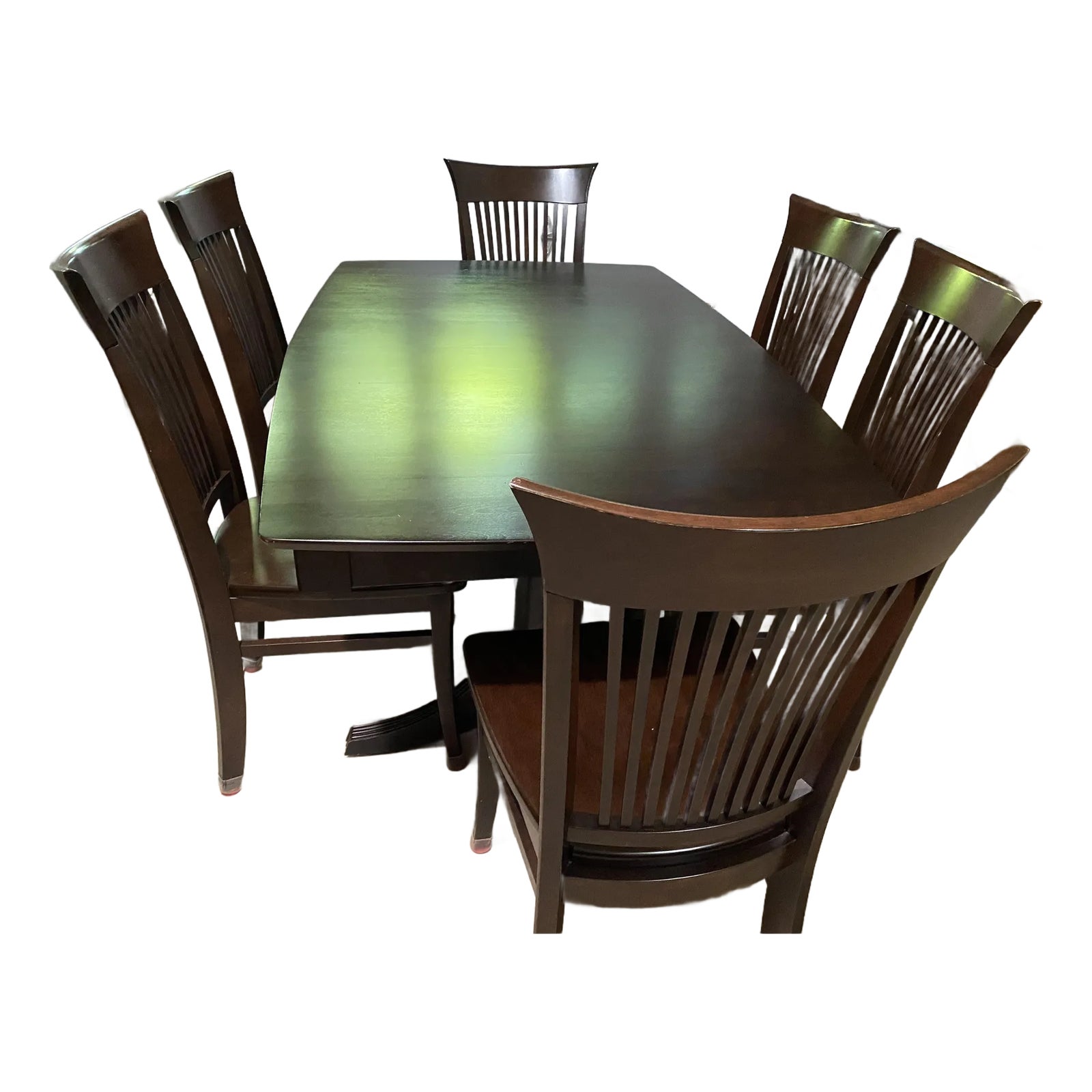 Canadel Dining Table & Chairs - Set of 7 | Chairish