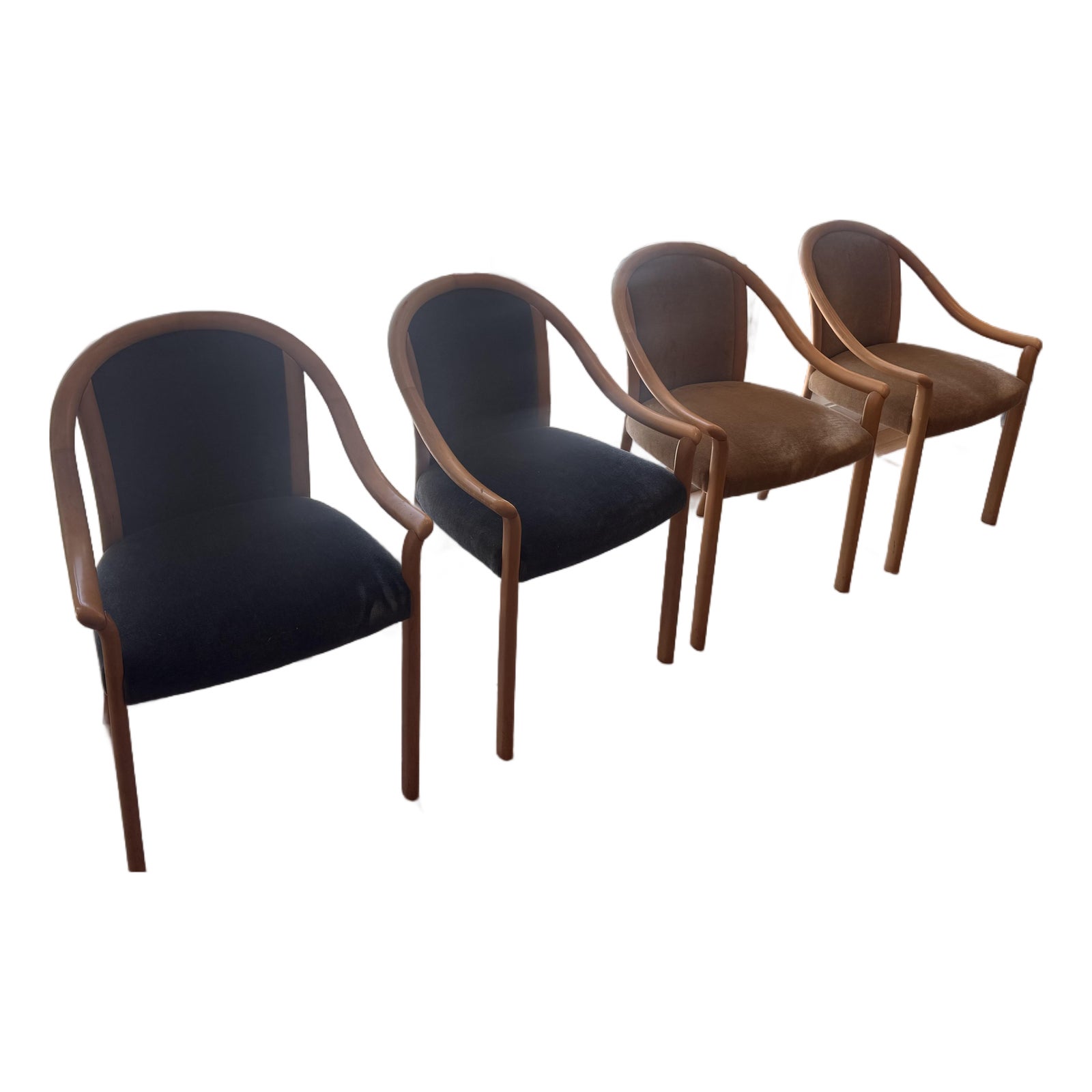 1960s Davis Allen “Andover” Bentwood Chairs for Stendig, Italy, Set of ...