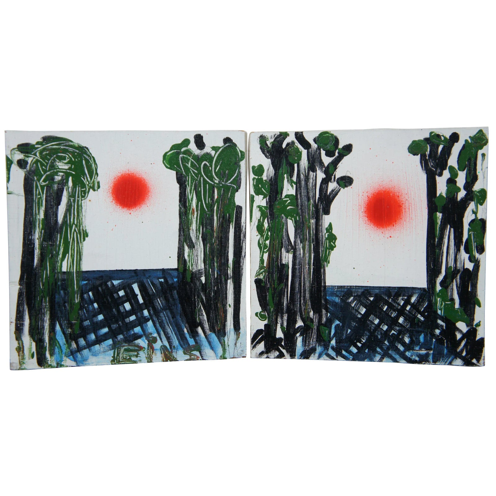 Stefan Eins Abstract Expressionism Original Art Mixed Media on Board ...