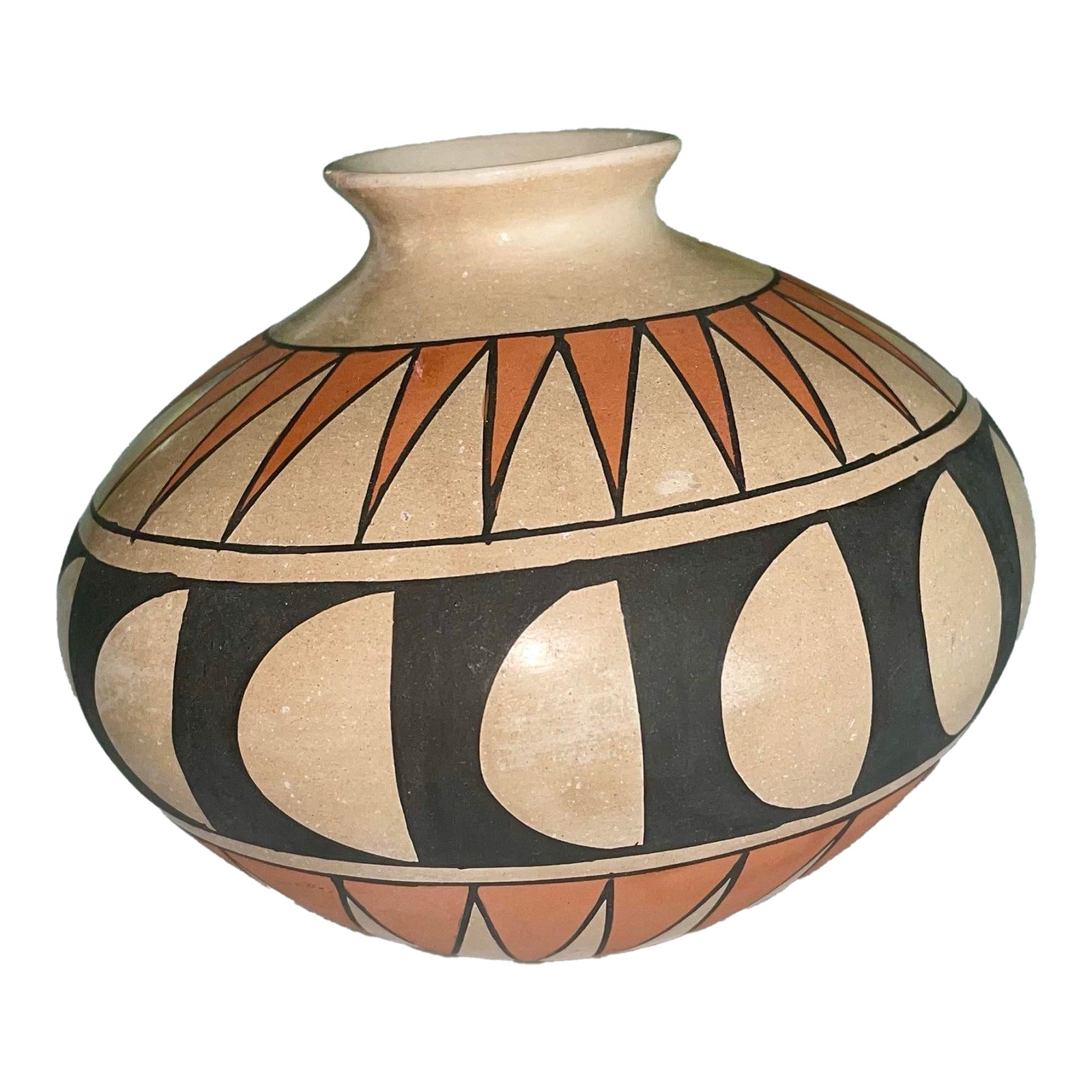 1970s Vidal Corona Vintage Handmade Mexican Pottery Vase | Chairish