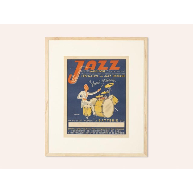 Vintage Jazz Poster Advertisement | Chairish